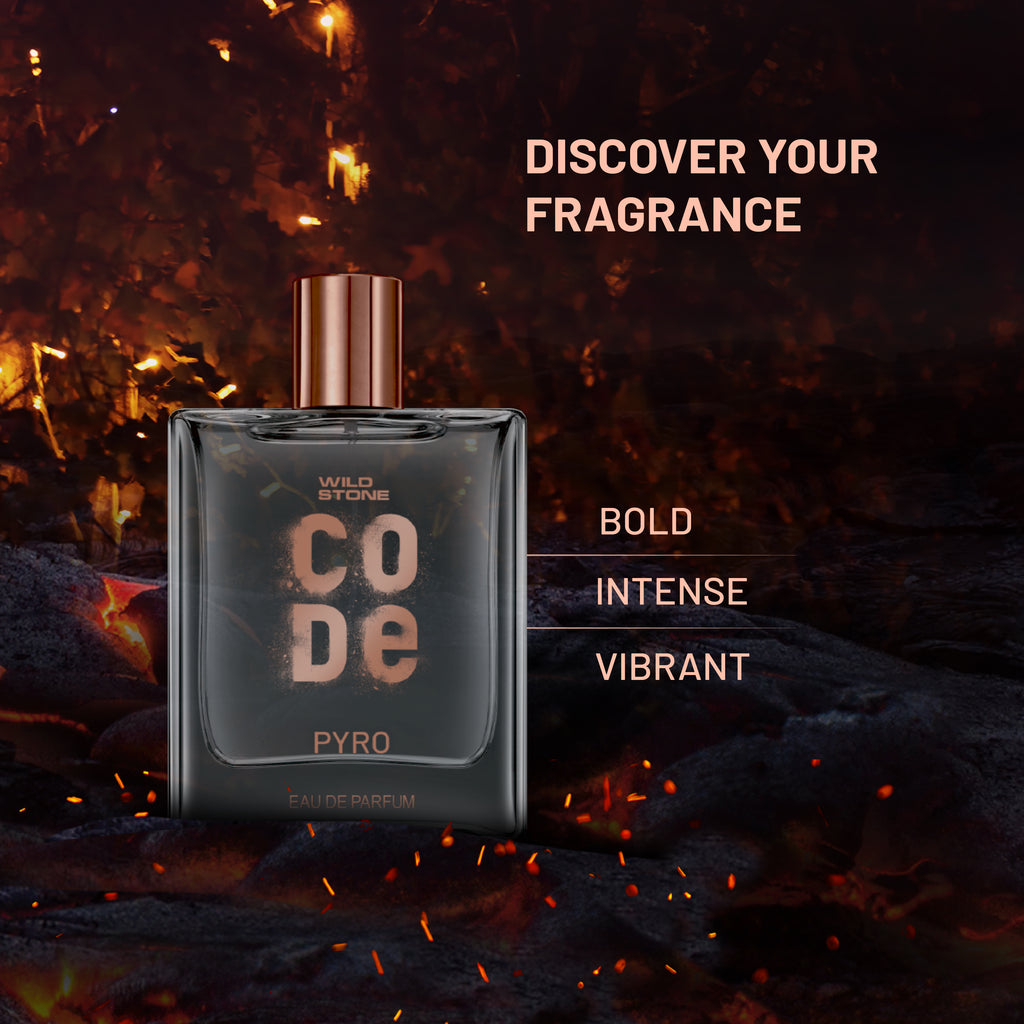 CODE Pyro Perfume for Men 100 ml | Wild Stone CODE