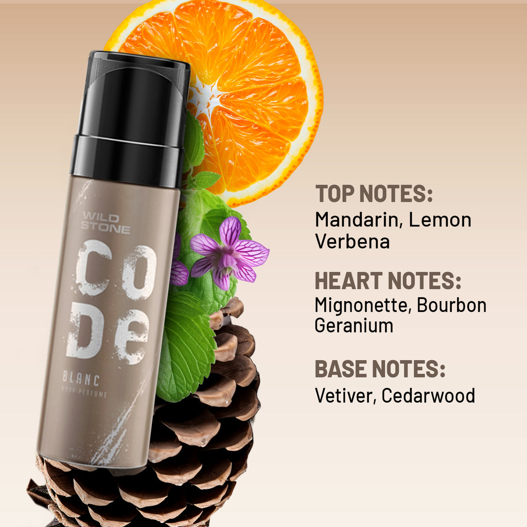 CODE Blanc Body Perfume/Spray for Men 120ml | Wild Stone ...