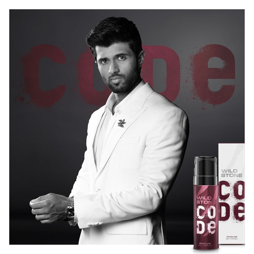 CODE Iridium Body Perfume for Men 120 ml | Wild Stone CODE