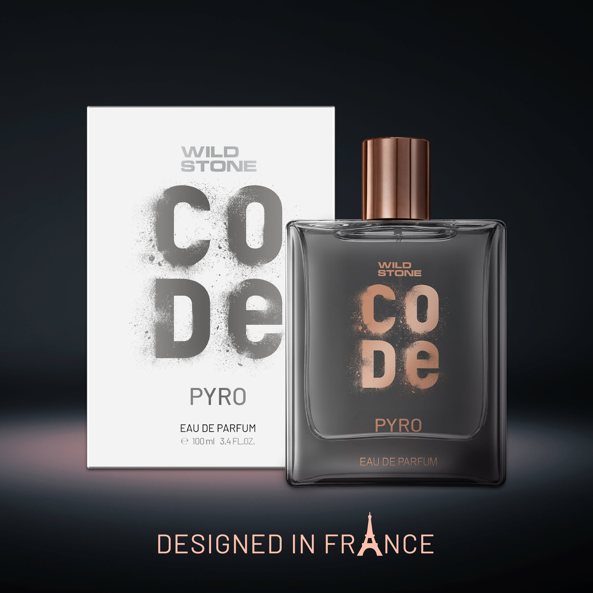 CODE Pyro Perfume for Men 100 ml | Wild Stone CODE