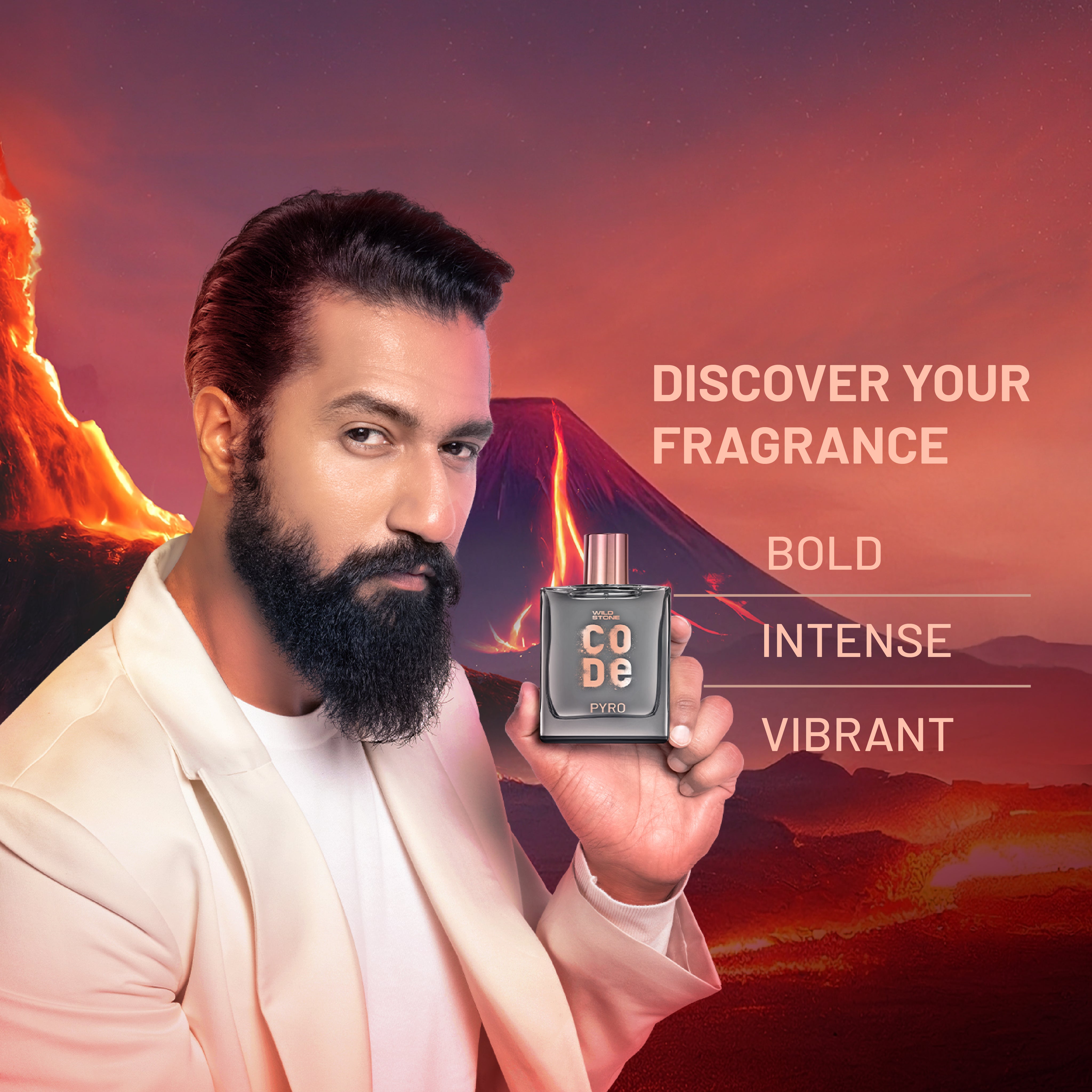 CODE Pyro Perfume for Men 100 ml | Wild Stone CODE