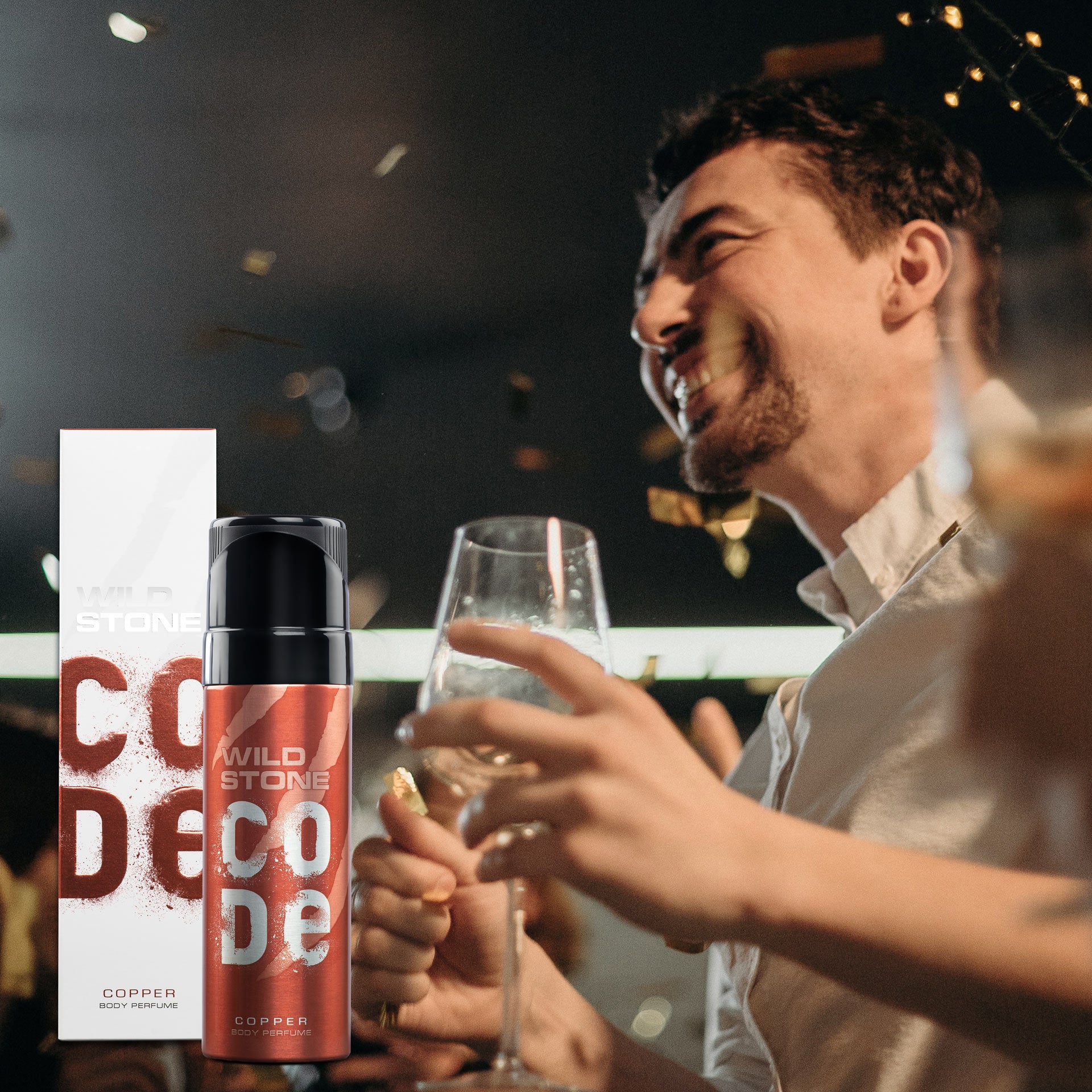 CODE Copper Body Perfume for Men 120 ml | Wild Stone CODE