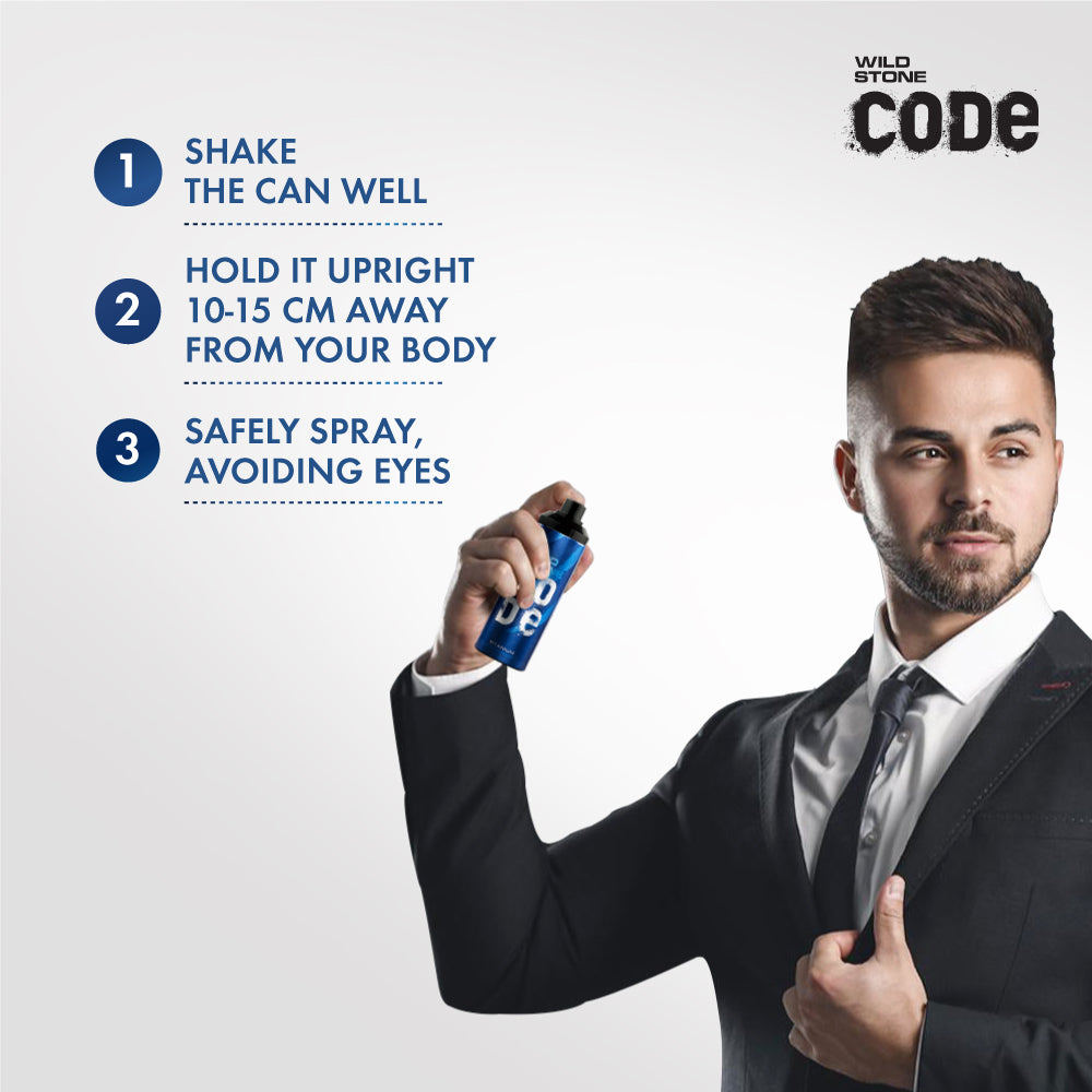CODE Body Perfume Travel Pack for Men 40ml each | Wild St...